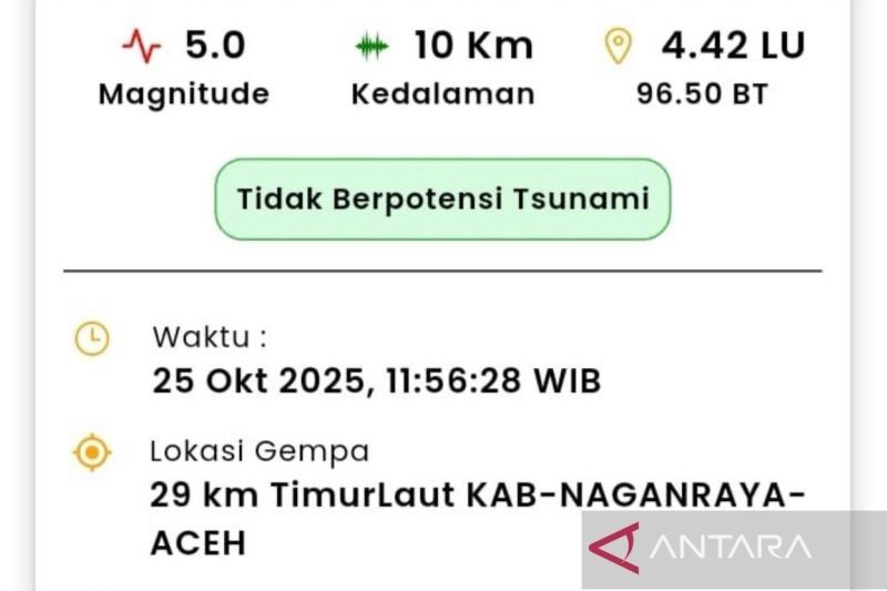 Mengapa Gempa M4,9 di Nagan Raya Aceh Terjadi? BMKG Ungkap Pemicu Sesar ...