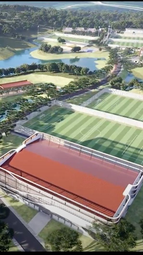 Melihat Progres Pembangunan Training Center PSSI di IKN - merdeka.com