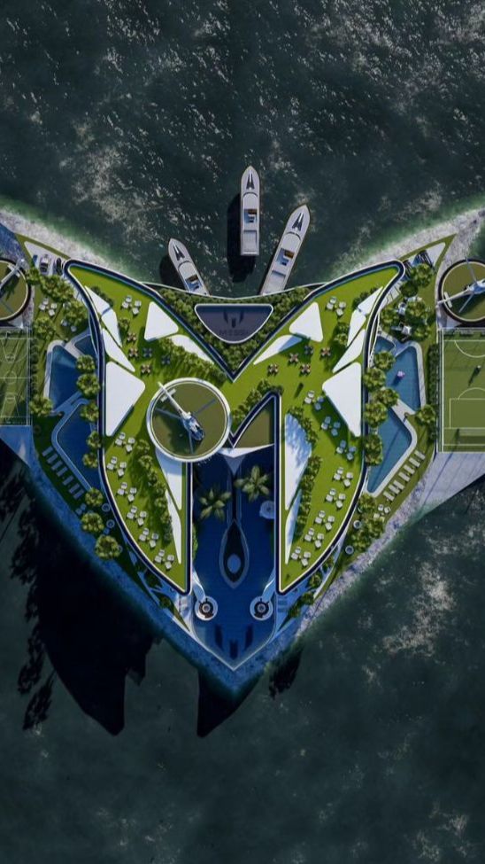 Seperti Pulau Sendiri, Potret Penampakan Desain Rumah Messi di Miami ...