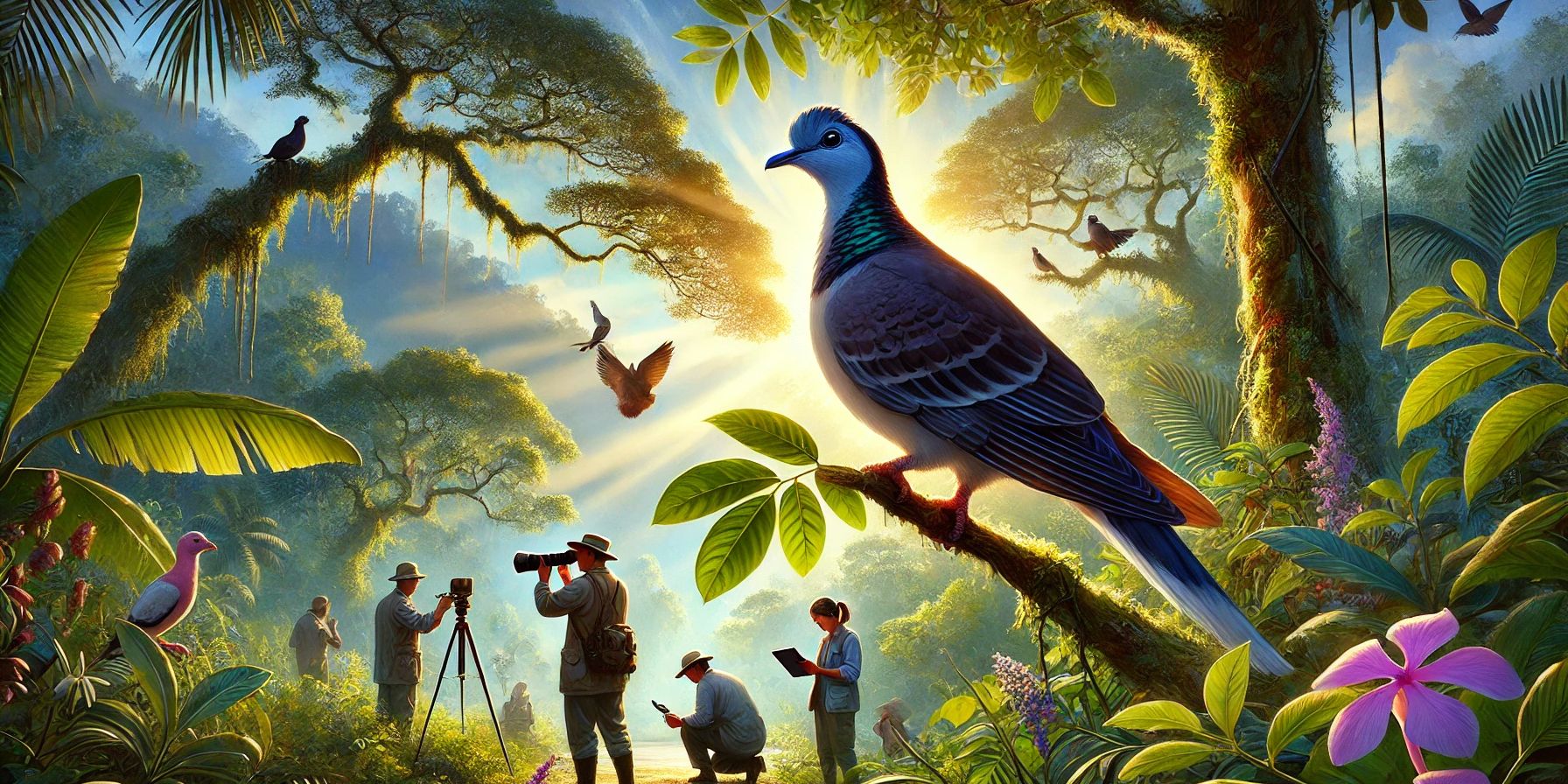 Peneliti Temukan Burung Dara Tengkuk Hitam yang Hilang 140 Tahun Lalu ...