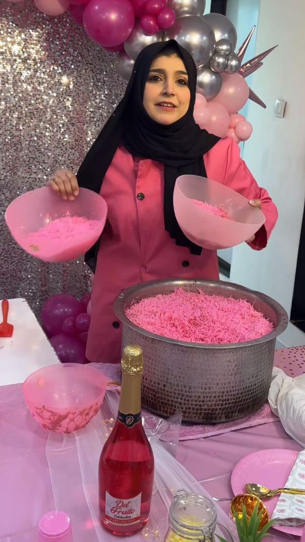 Cute but Shocking, Pink Version of Biryani Rice