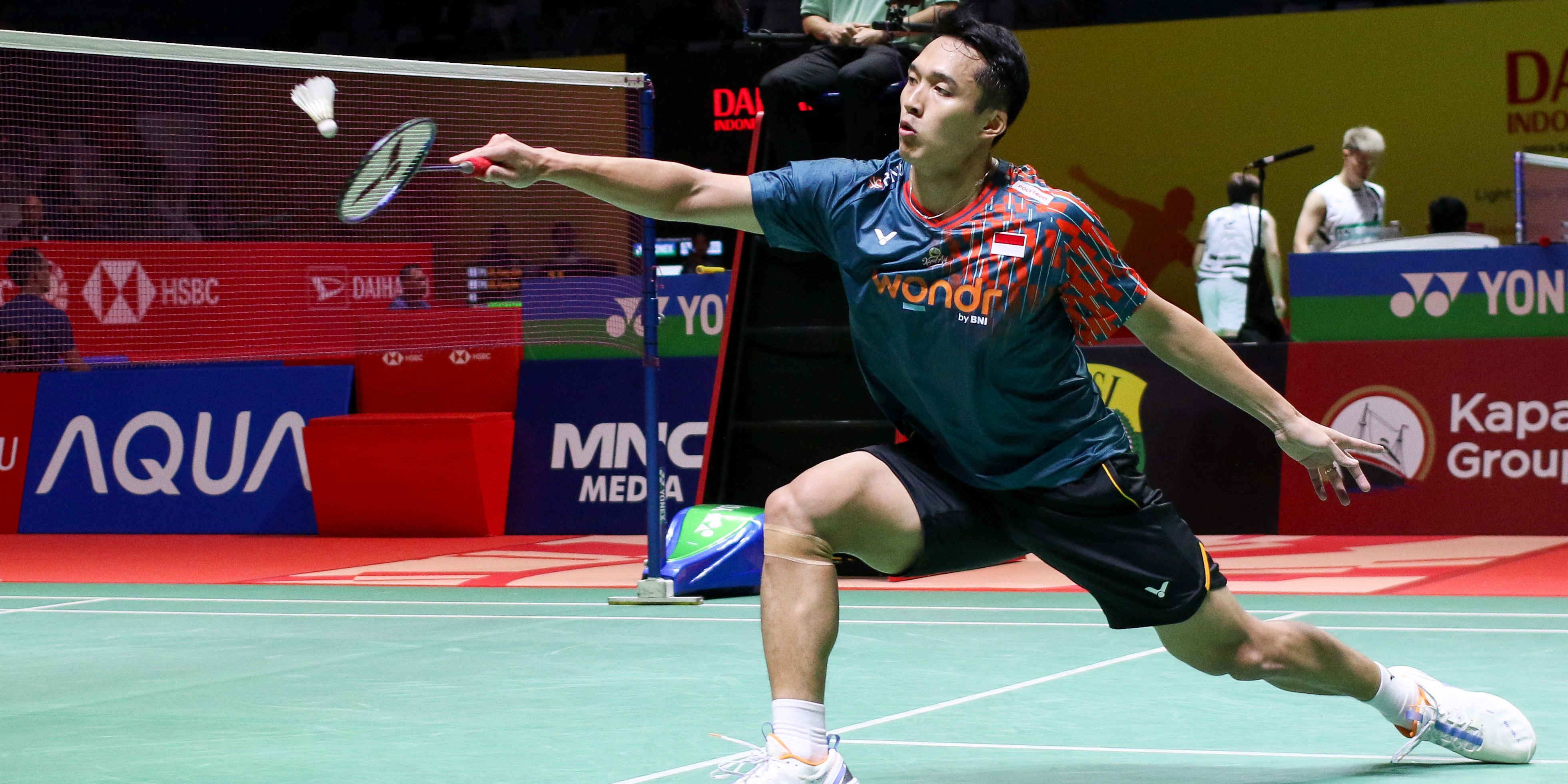 FOTO: Sempat Bikin Senam Jantung, Jonatan Christie Akhirnya Tumbangkan Lin Chun-Yi di Indonesia ...