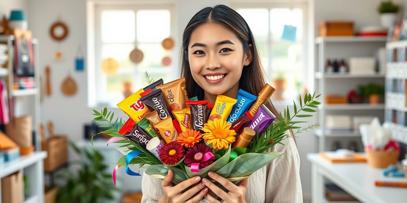 Cara Buat Buket Snack yang Unik dan Menarik - merdeka.com