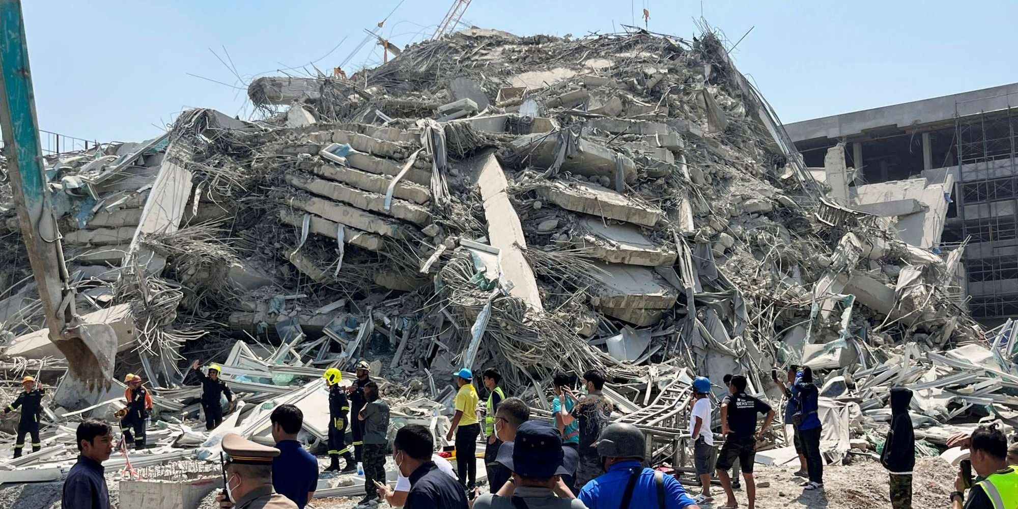FOTO: Gempa Dahsyat Myanmar Terasa Kuat di Thailand, Gedung Pencakar Langit di Bangkok Runtuh ...
