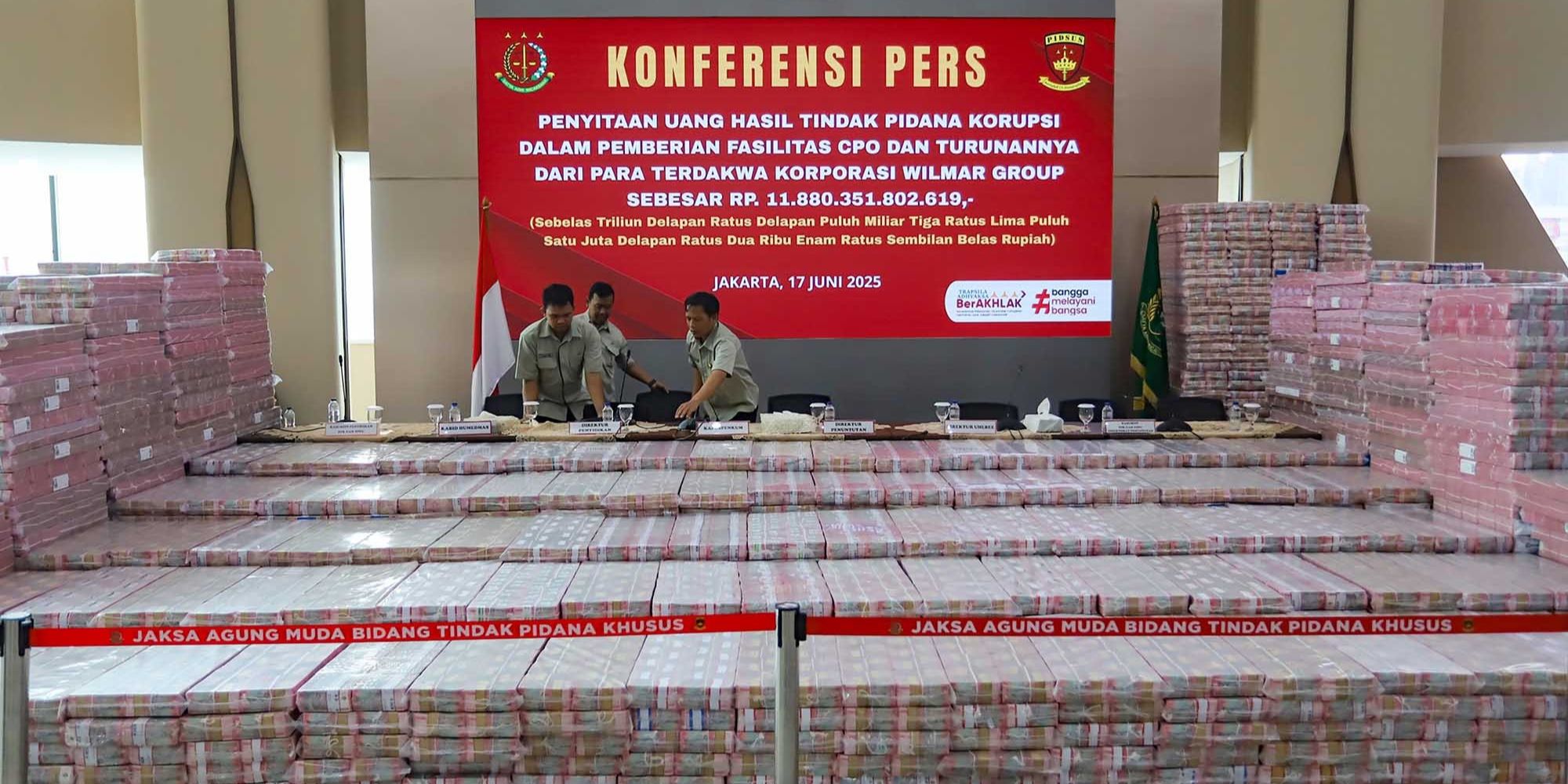 Kejagung: Uang Sitaan Rp11,8 Triliun di Kasus CPO Wilmar Grup Terbesar Dalam Sejarah - merdeka.com