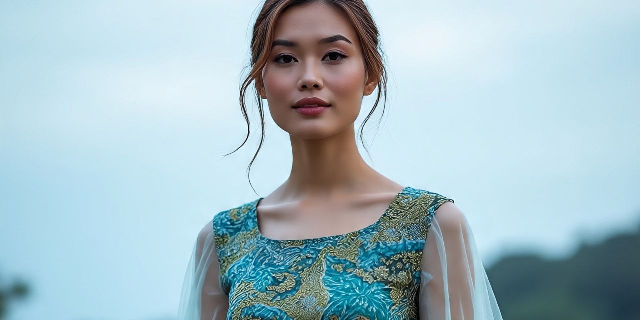 Koleksi 7 Model Dress Batik Lengan Organza, Klasik tapi Modern ...