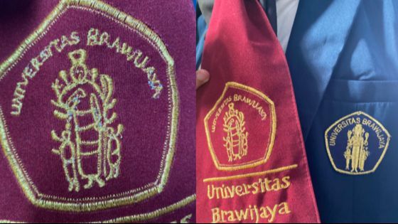 Potret Logo Universitas Brawijaya Dibordir di Selempang, Penampakannya ...