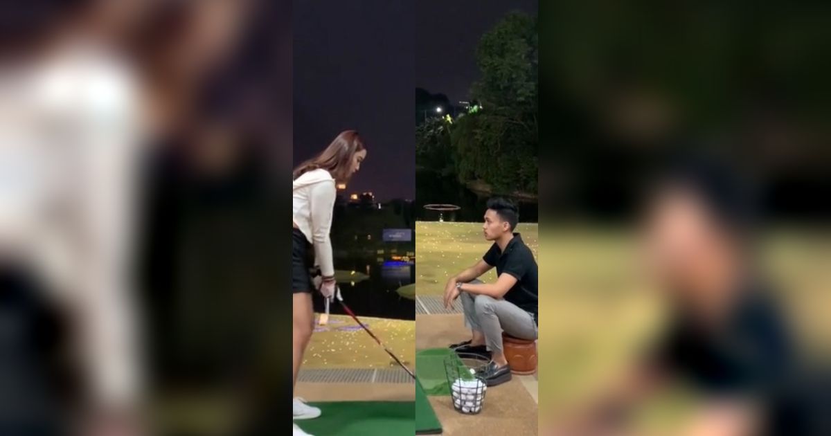 Momen Kaki Pria Kena Pukulan Bola Golf, Suara Bolanya Bikin Ikutan Nyeri