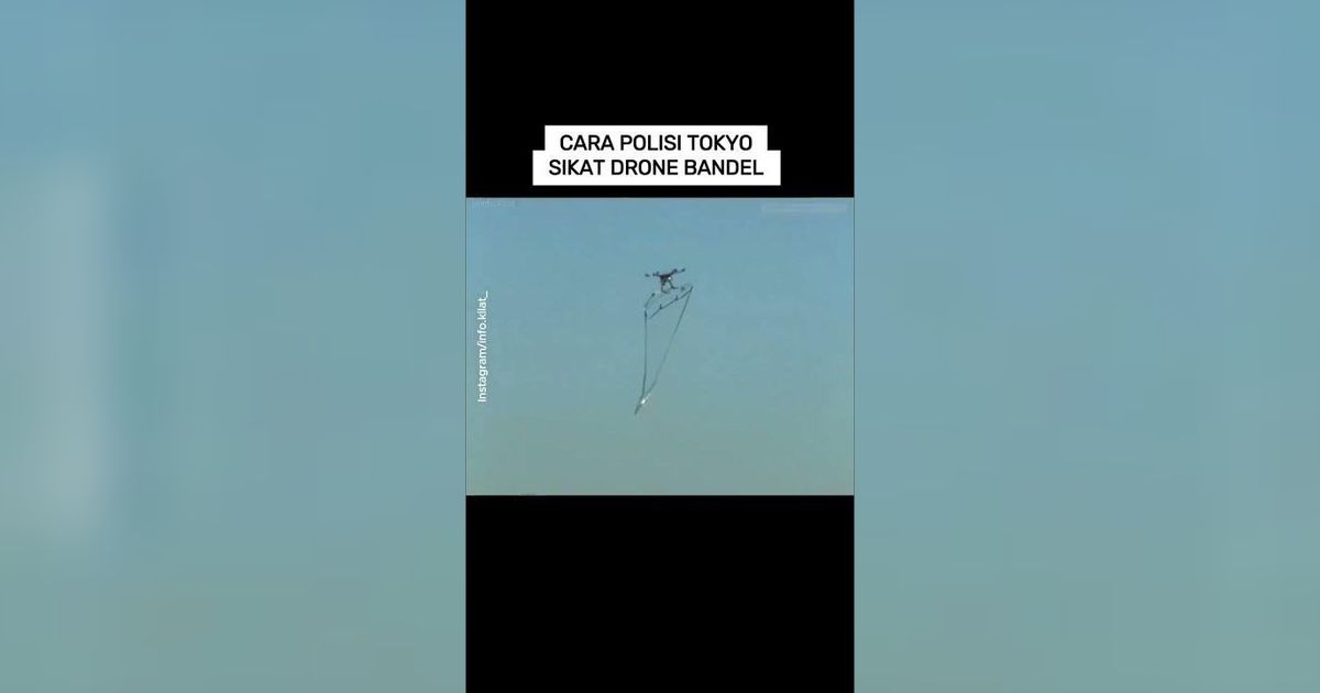 VIDEO: Cara Polisi Tokyo Sikat Drone Bandel
