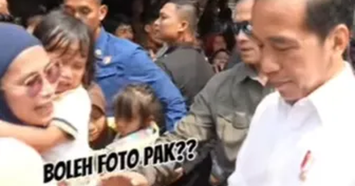 Momen Kocak Emak-Emak Selfie Bareng Jokowi Malah Nyanyi Lagu PAN Momen Kocak Emak-Emak Selfie Bareng Jokowi Malah Nyanyi Lagu PAN