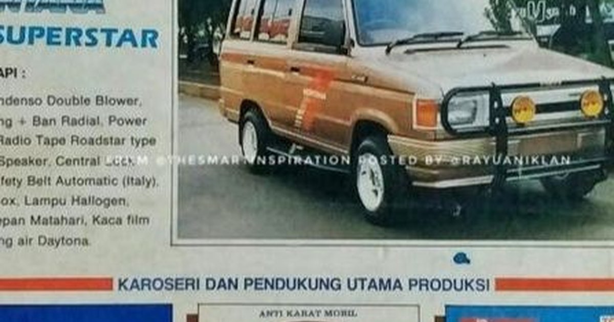 10 Potret Iklan Toyota Kijang Tempo Dulu, Jadi Kendaraan Favorit ...
