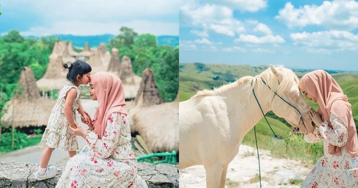 5 Potret Liburan Ria Ricis dan Moana di Sumba, dari Naik Kuda hingga Main Kano di Sungai ...