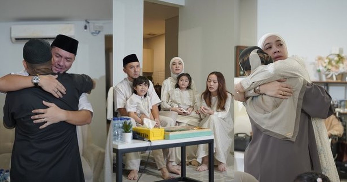 9 Potret Momen Haru Ananda Omesh dan Dian Ayu Pamitan Sebelum Berangkat Ibadah Haji, Banjir Air ...