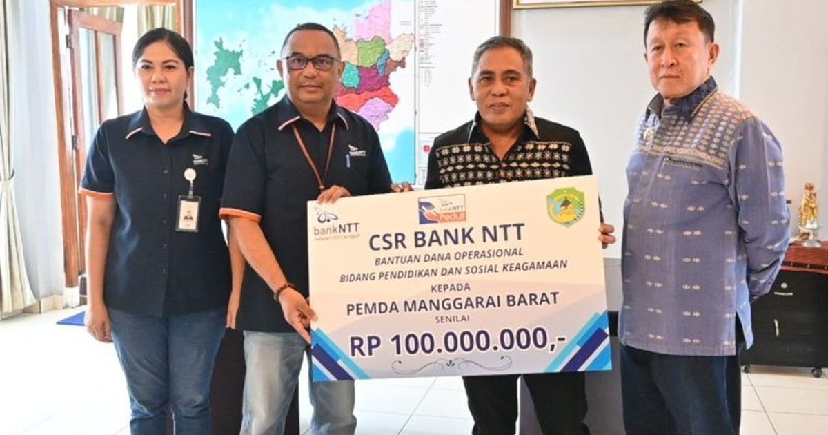 Wow, Rp100 Juta! Pemkab Mabar Apresiasi Penyaluran CSR Bank NTT untuk Pendidikan dan Sosial ...
