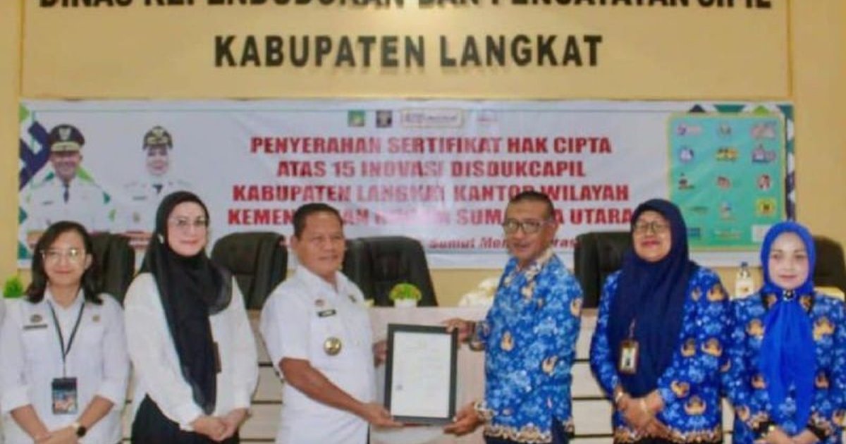 Fakta Unik: Kemenkum Sumut Serahkan 15 Surat Pencatatan Ciptaan Langkat ...