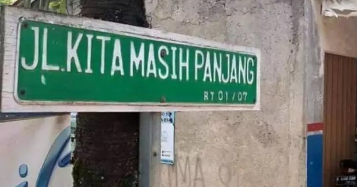 10 Potret Plang Jalan dengan Nama Romantis, Kalau Lewat Bareng Pacar ...