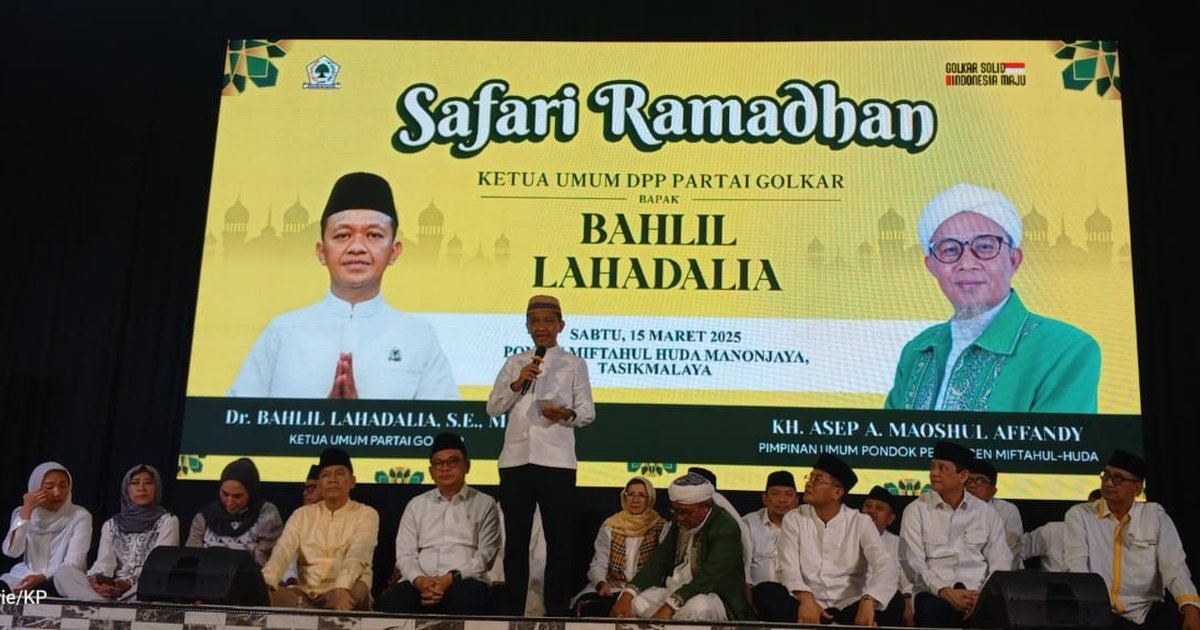 Bahlil Safari Ramadan ke Ponpes di Tasikmalaya, Minta Santri Doakan ...
