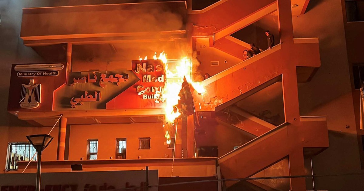 FOTO: Penampakan Rumah Sakit di Jalur Gaza Membara Akibat Serangan ...