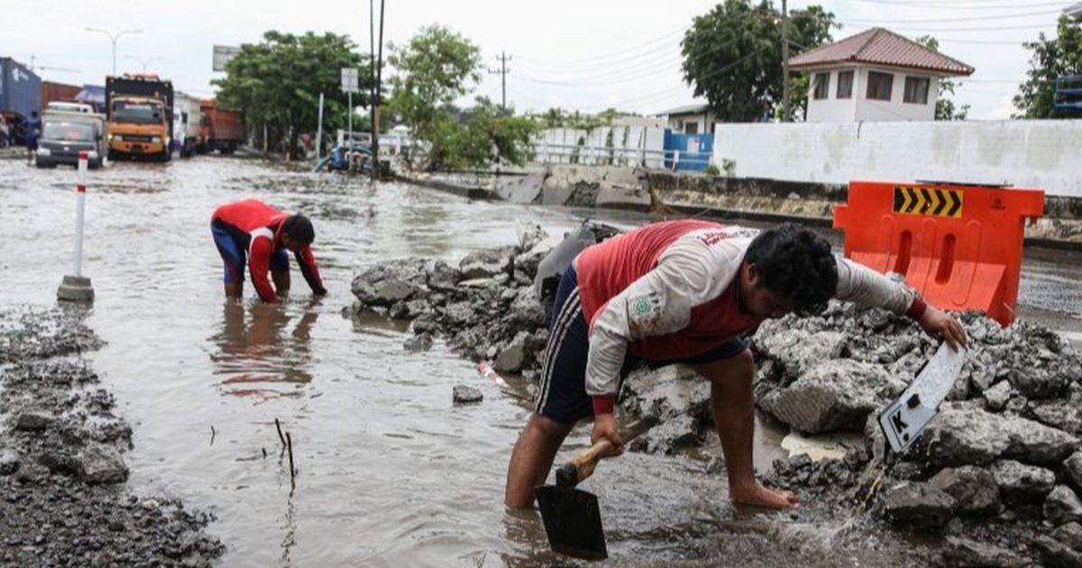 Banjir Rob Diprediksi Datang, Pemudik Diimbau Hindari Jalur Pantura Semarang-Demak Sore Ini ...