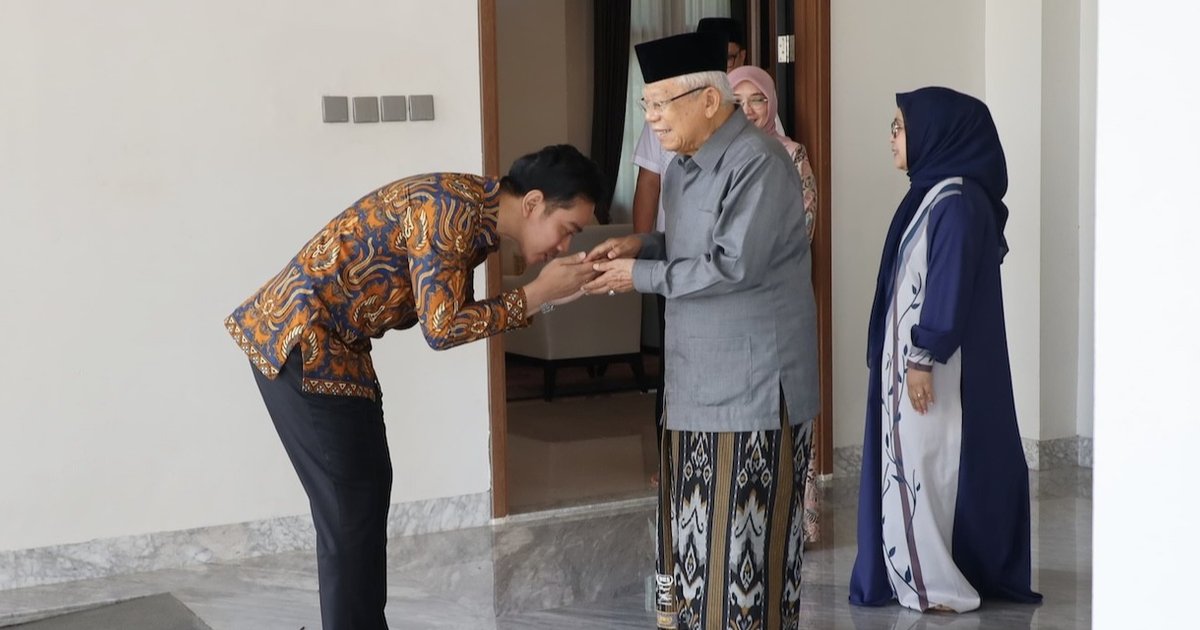 Momen Wapres Gibran Silaturahmi ke Ma’ruf Amin di Depok, Ini yang Dibahas - merdeka.com