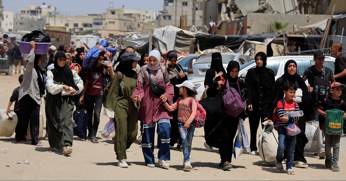 FOTO: Militer Israel Perintahkan Warga Gaza Mengungsi - merdeka.com