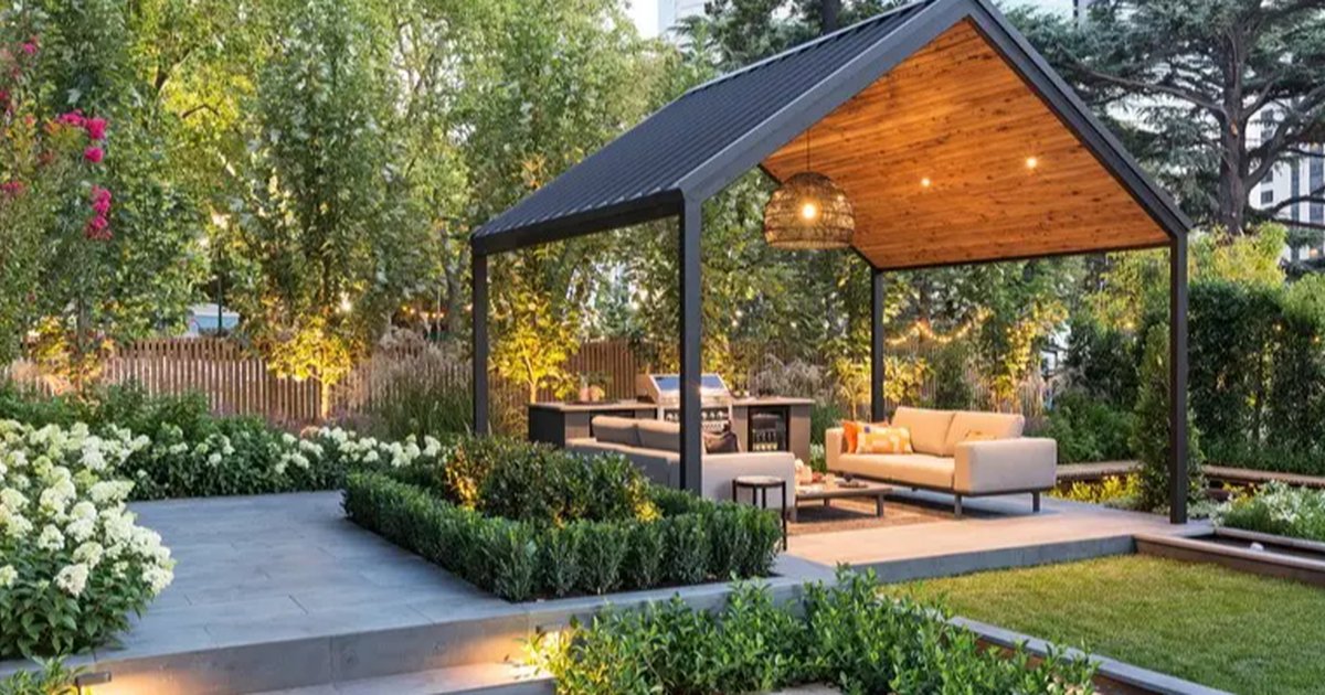 Model Gazebo Taman Minimalis, Contoh Desain untuk Ruang Santai Outdoor ...