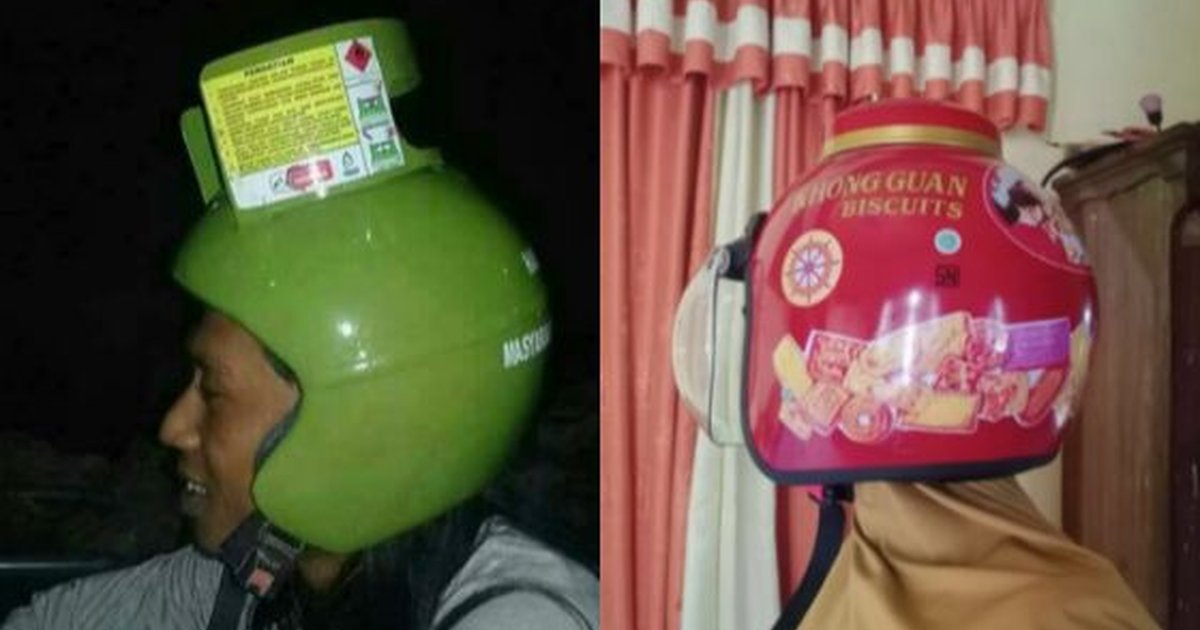 10 Potret Helm Unik, Dijamin Bikin Pengendara Lain Salah Fokus! - Galeri Otosia.com