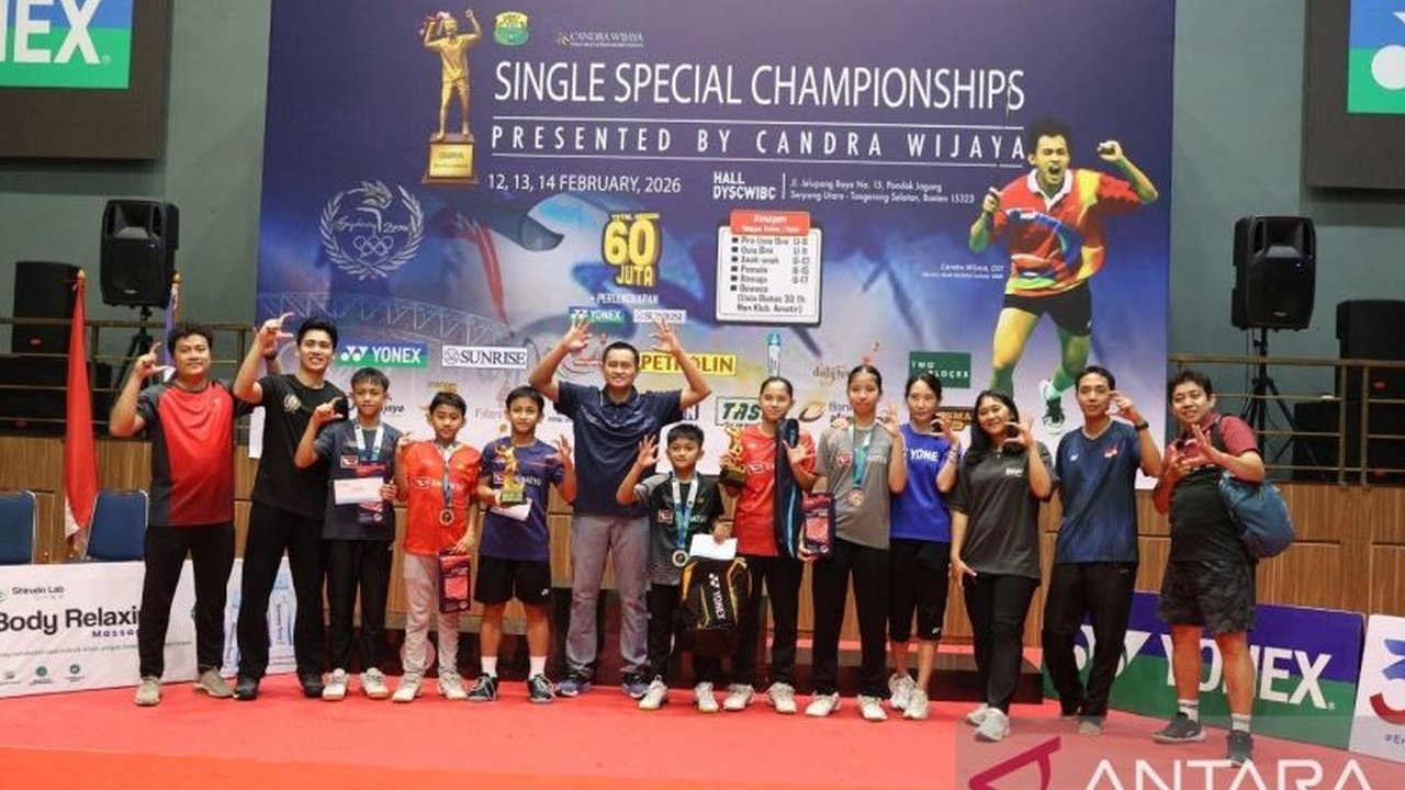 Candra Wijaya Gelar Kejuaraan Bulu Tangkis Tunggal Perdana, Jaring ...