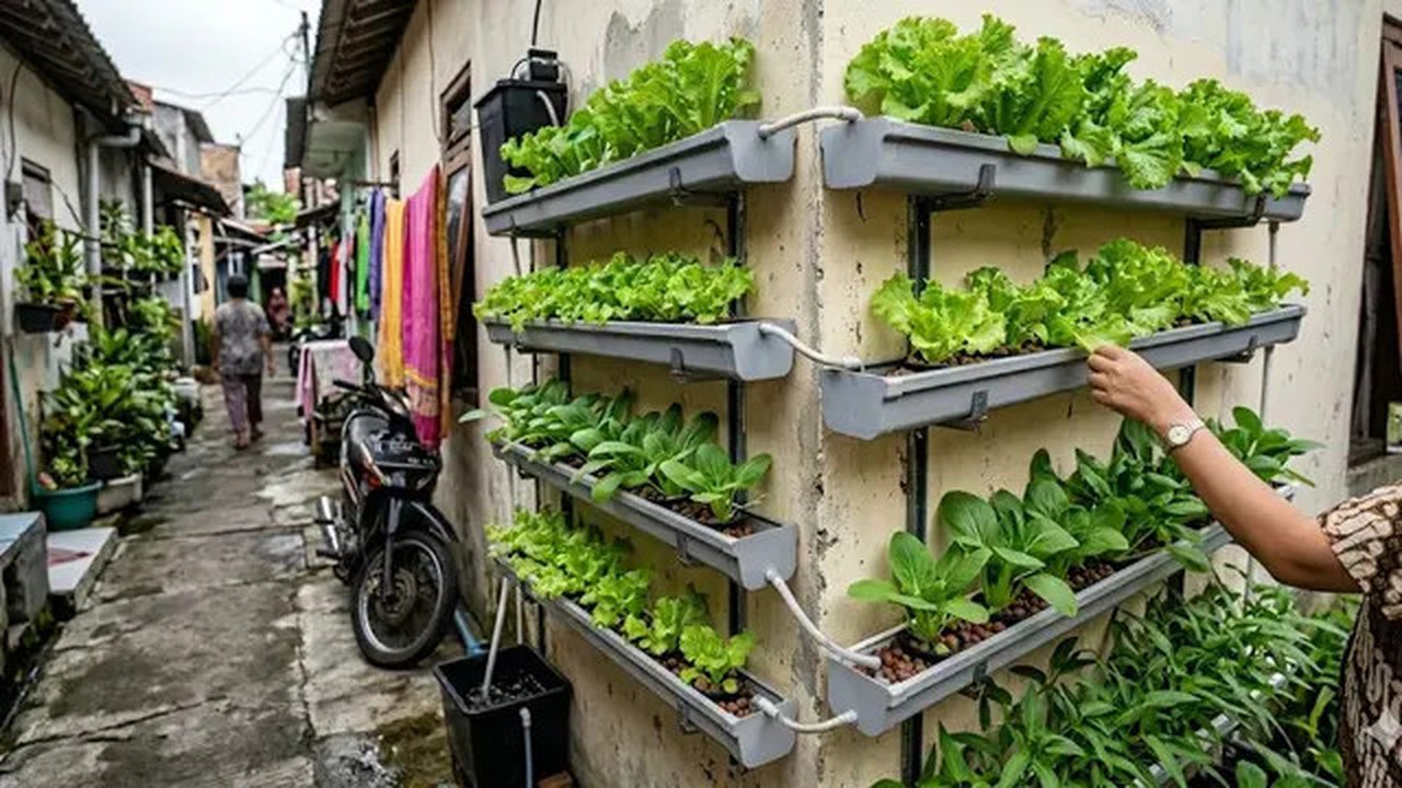 7 Ide Kebun Mini Hidroponik untuk Rumah di Gang Sempit, Ciptakan Ruang ...