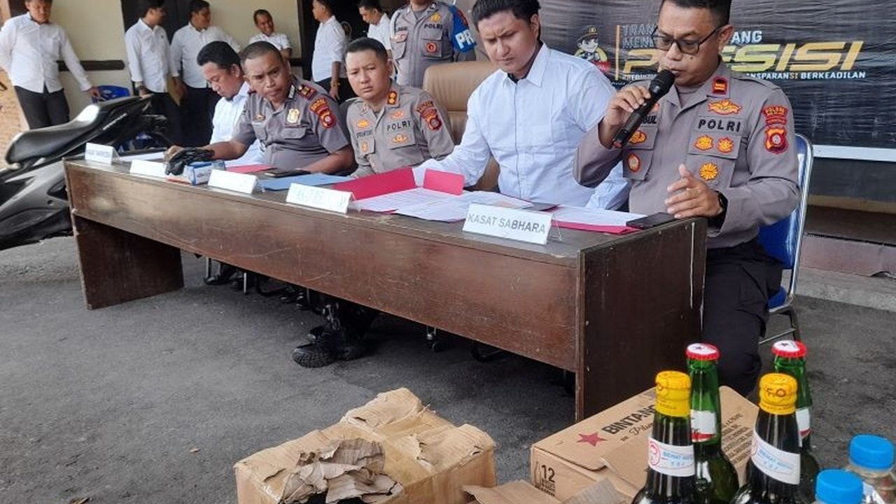 Polres Bone Bolango Sita Ratusan Botol Miras dalam Operasi Pekat Gorontalo