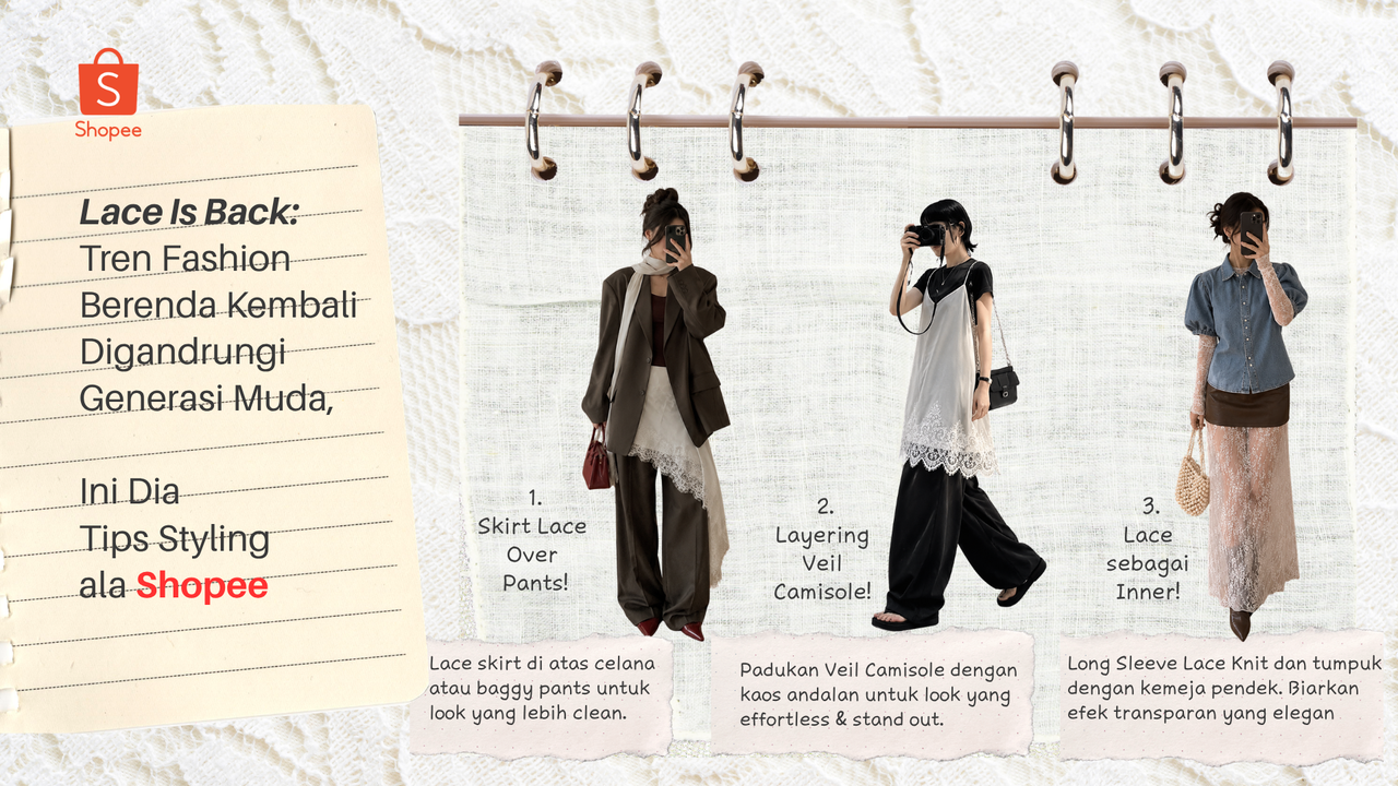 Lace Kembali Jadi Tren Fashion Anak Muda, Ini Tips Mix and Match ...