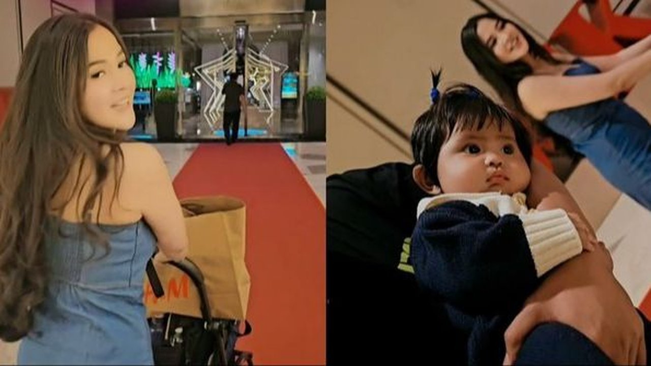 Potret Denny Caknan Momong Baby Cunda Saat Bella Bonita Belanja ...