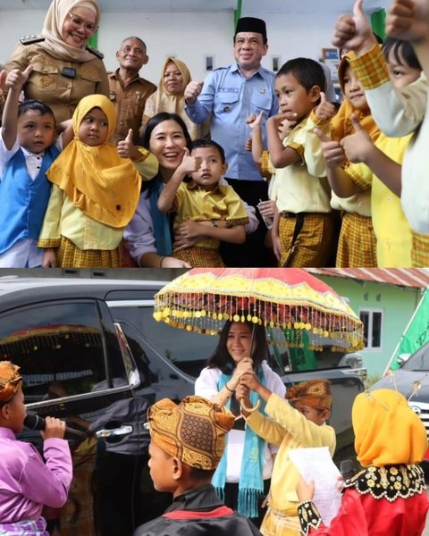 Momen Seru Veronica Tan Pose Bareng Hiu Paus Sherly di Gorontalo 'Saya ...