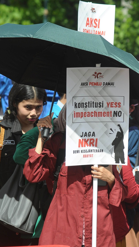 FOTO: Aksi Pemilu Damai 2024: Mahasiswa se-Indonesia Serukan Stop ...