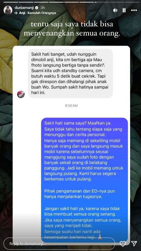 Anji Bocorkan Isi DM 'Sakit Hati' di Tengah Isu Selingkuh Anji Bocorkan Isi DM 'Sakit Hati' di Tengah Isu Selingkuh