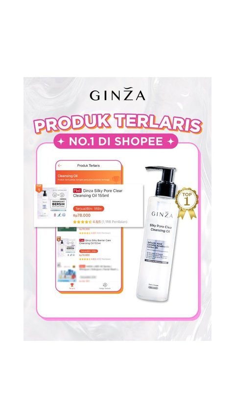 Ginza Cleansing Oil Jadi Produk Terlaris di E-Commerce