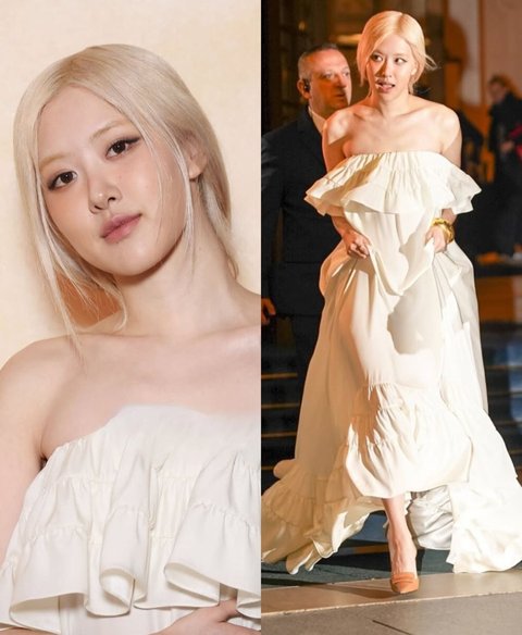 Tampil Anggun dengan Gaun Putih Bergaya Ala Barbie, Intip 5 Pesona Rose BLACKPINK di Paris ...