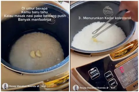 Cara Menanak Nasi Pakai Bawang Putih, Bantu Turunkan Kolesterol ...