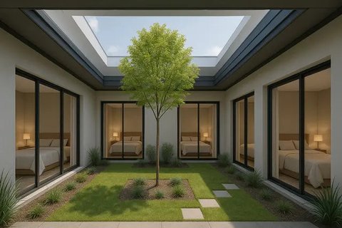 7 Desain Rumah L-Shape 3 Kamar Tidur yang Fungsional dan Tertata Rapi ...