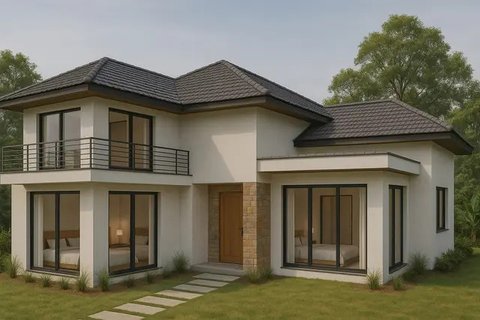 7 Desain Rumah L-Shape 3 Kamar Tidur yang Fungsional dan Tertata Rapi ...