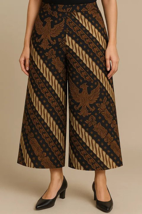 7 Inspirasi Model Kulot Batik Kekinian, Fashion Masa Kini yang Unik dan ...