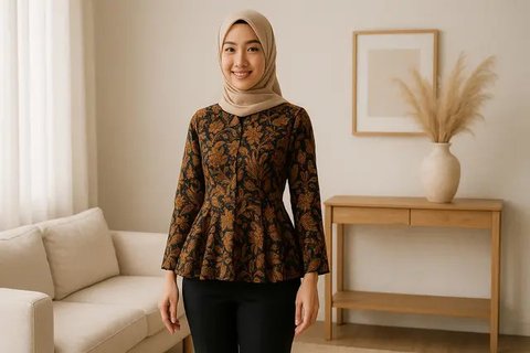 7 Model Atasan Batik Wanita Elegan, Inspirasi Tampilan Berkelas Anti ...