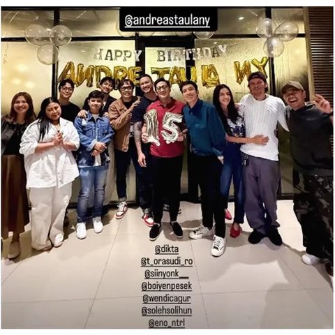 6 Potret Seru Ulang Tahun ke-51 Andre Taulany, Dihadiri Anak dan Rekan ...