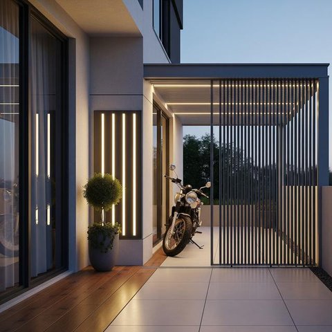 7 Desain Teras Rumah Sempit, Solusi Muat Motor Tetap Bergaya Minimalis ...