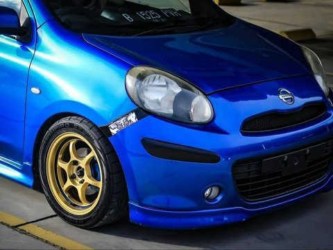 8 Modifikasi Nissan March jadi Terlihat Mahal dan Sporty