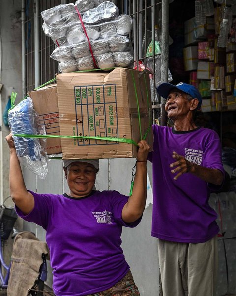 FOTO: Potret Perjuangan Buruh Angkut Perempuan Mencari Nafkah di ...