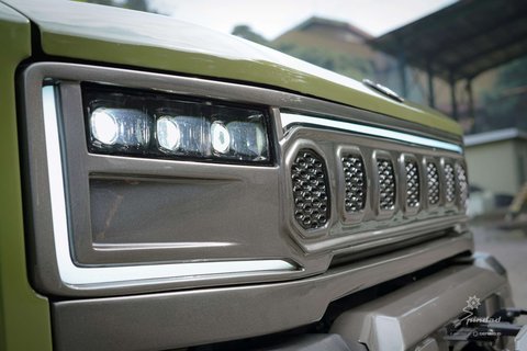 FOTO: Wajah Sangar dan Gagah Mobil Listrik Pandu Buatan PT Pindad ...