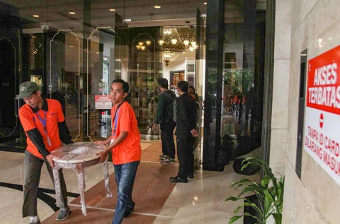 FOTO: Kemensetneg Relokasi Aset Eks Hotel Sultan ke Gudang di Cikarang