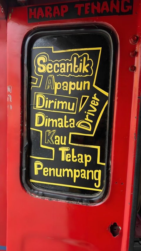 10 Potret Tulisan Nyeleneh di Body Bus, Ada yang Bikin Merenung Hingga ...
