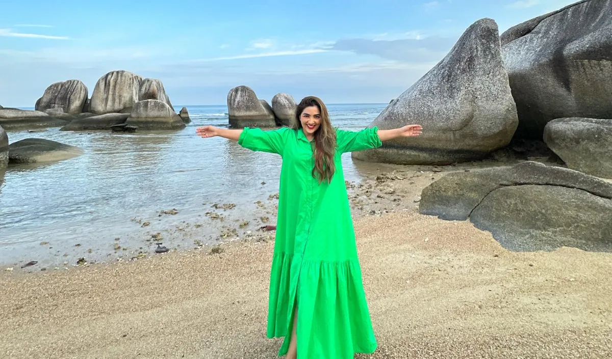 Cantiknya Ashanty Pakai Baju Hijau Liburan ke Pulau Natuna, Potret ...